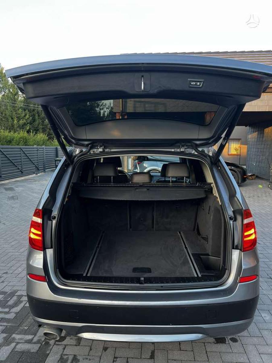 Grey BMW X3 2014 in Silale, with an engine capacity of 2.00 L and mileage of 335 thousand km for 8400 €, photo 11 on AUTOMOTO.COM.LV