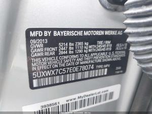 Pelēks BMW X3 2014 Viļņa, ar dzinēja tilpumu 2.98 L un nobraukumu 97 tūkst. km par 7500 €, foto 15 vietnē AUTOMOTO.COM.LV