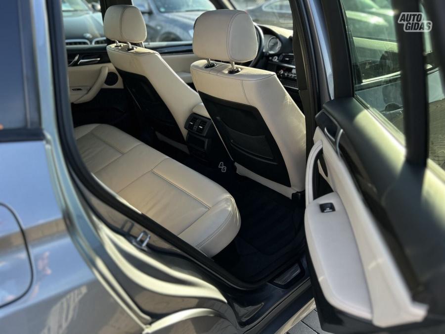 Pelēks BMW X3 2014 Kauņa, ar dzinēja tilpumu 3.00 L un nobraukumu 216 tūkst. km par 14999 €, foto 36 vietnē AUTOMOTO.COM.LV