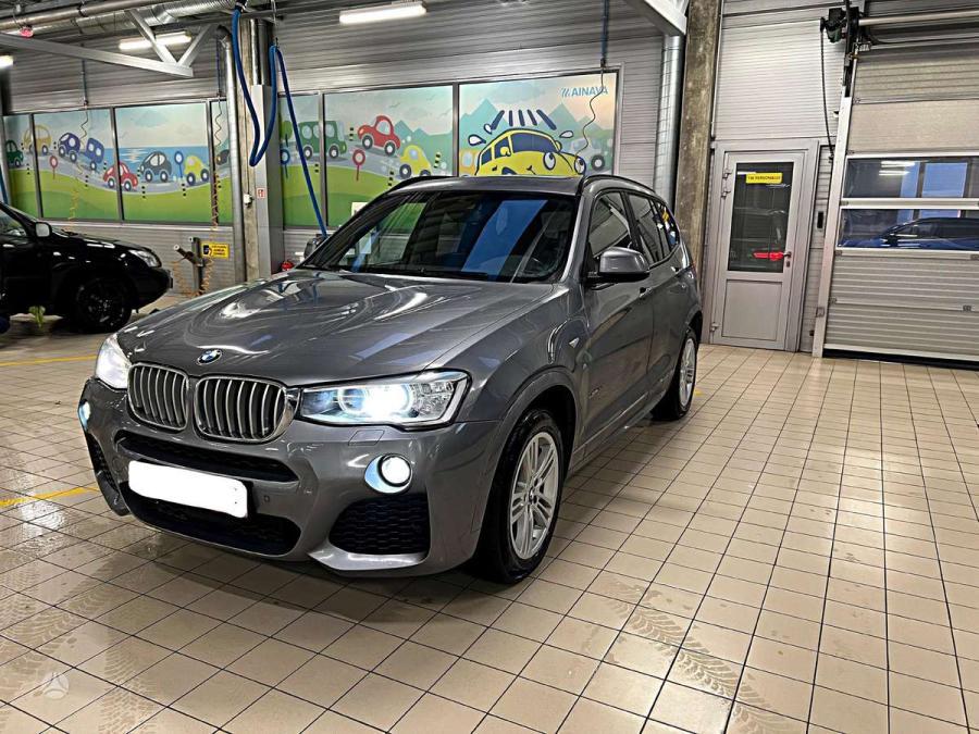 Pelēks BMW X3 2015 Viļņa, ar dzinēja tilpumu 2.99 L un nobraukumu 346 tūkst. km par 12999 €, foto 3 vietnē AUTOMOTO.COM.LV