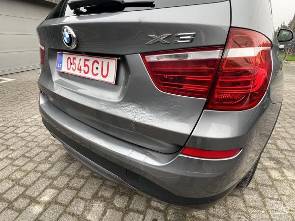 Pelēks BMW X3 2015 Kauņa, ar dzinēja tilpumu 2.00 L un nobraukumu 252 tūkst. km par 10900 €, foto 10 vietnē AUTOMOTO.COM.LV