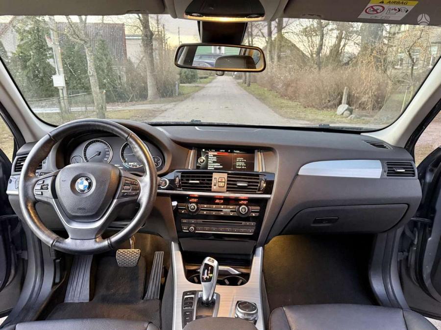 Grey BMW X3 2015 in Kedainiai, with an engine capacity of 2.99 L and mileage of 291 thousand km for 12700 €, photo 12 on AUTOMOTO.COM.LV