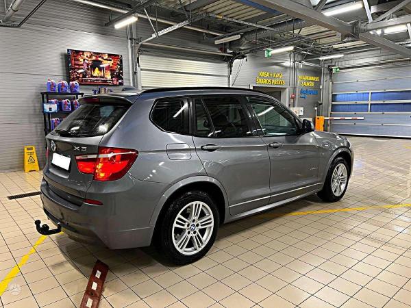 Pelēks BMW X3 2015 Viļņa, ar dzinēja tilpumu 2.99 L un nobraukumu 354 tūkst. km par 13500 €, foto 3 vietnē AUTOMOTO.COM.LV
