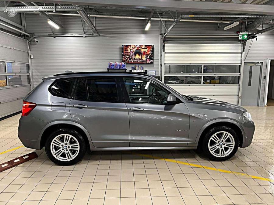Grey BMW X3 2015 in Vilnius, with an engine capacity of 2.99 L and mileage of 354 thousand km for 13500 €, photo 6 on AUTOMOTO.COM.LV
