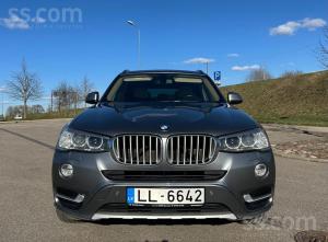 Pelēks BMW X3 2015 Daugavpils, ar dzinēja tilpumu 2.00 L un nobraukumu 242 tūkst. km par 12900 €, foto  vietnē AUTOMOTO.COM.LV