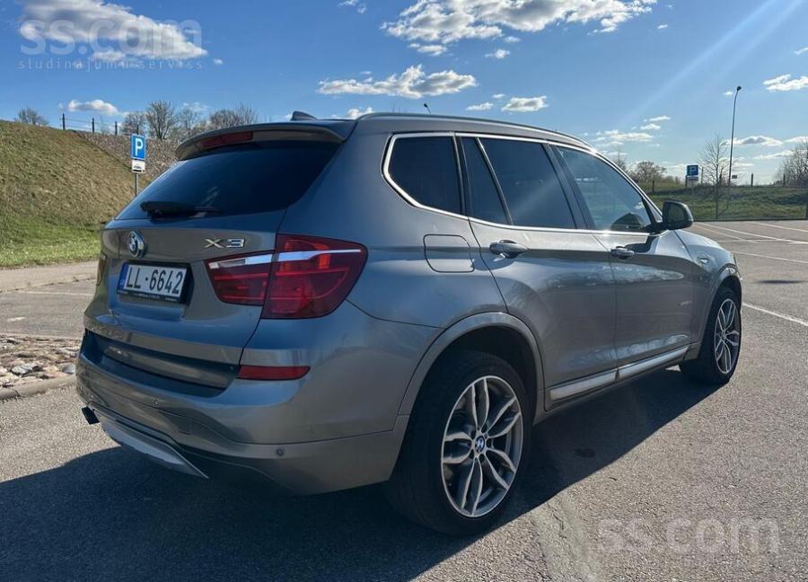 Pelēks BMW X3 2015 Daugavpils, ar dzinēja tilpumu 2.00 L un nobraukumu 242 tūkst. km par 12900 €, foto 7 vietnē AUTOMOTO.COM.LV