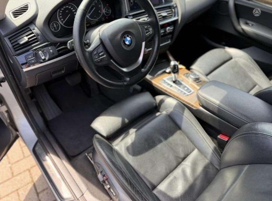 Grey BMW X3 2015 in Kaunas, with an engine capacity of 2.00 L and mileage of 291 thousand km for 9850 €, photo 8 on AUTOMOTO.COM.LV