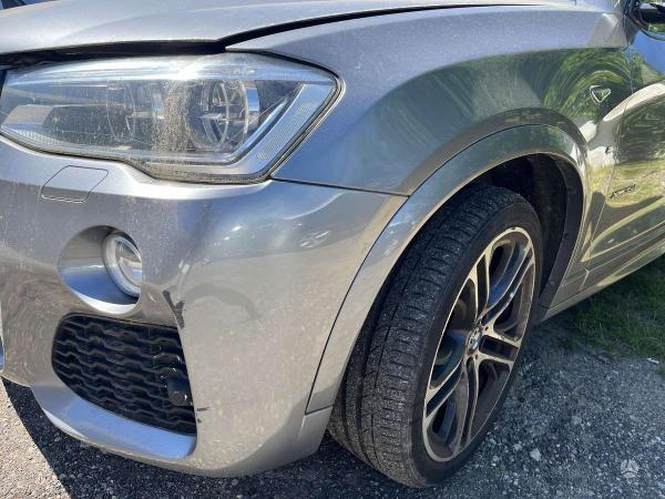 Pelēks BMW X3 2015 Tauragė, ar dzinēja tilpumu 2.99 L un nobraukumu 210 tūkst. km par 10300 €, foto 7 vietnē AUTOMOTO.COM.LV