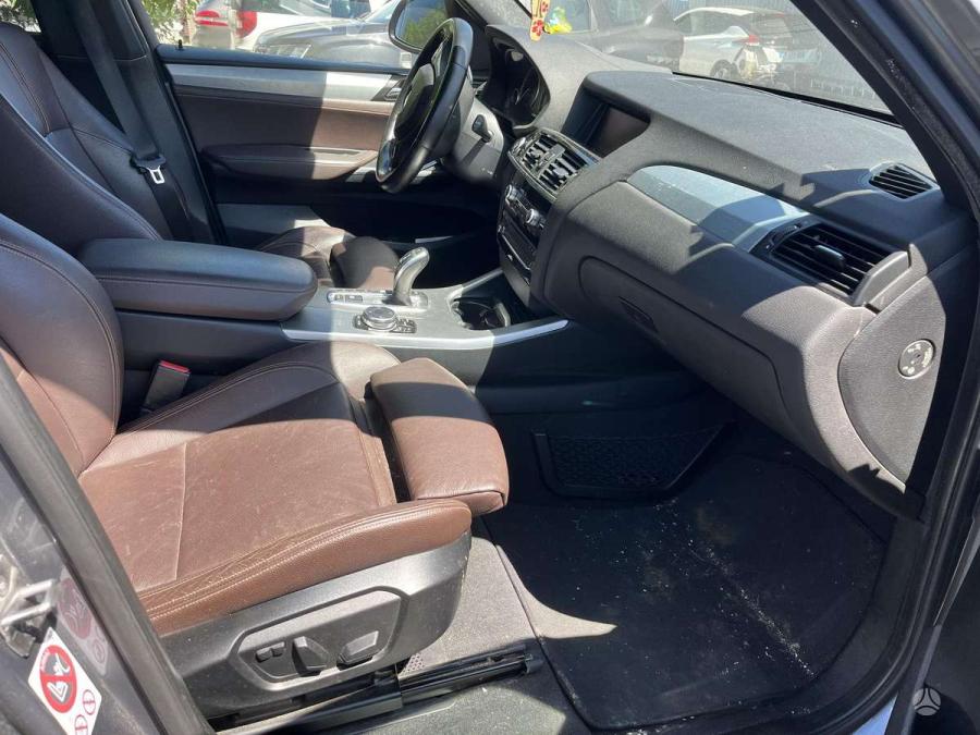 Pelēks BMW X3 2015 Tauragė, ar dzinēja tilpumu 2.99 L un nobraukumu 210 tūkst. km par 10300 €, foto 15 vietnē AUTOMOTO.COM.LV