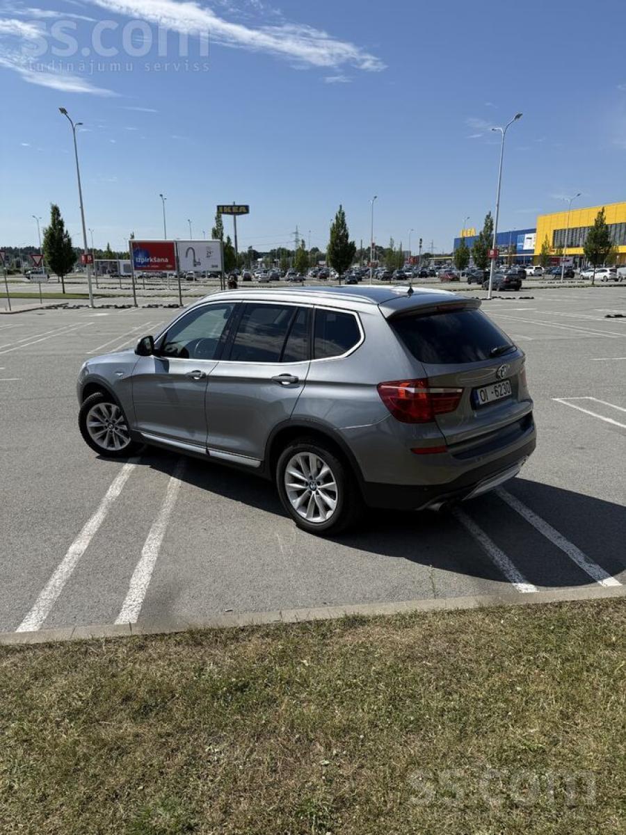 Grey BMW X3 2015 in Riga, with an engine capacity of 3.00 L and mileage of 399 thousand km for 9490 €, photo 11 on AUTOMOTO.COM.LV