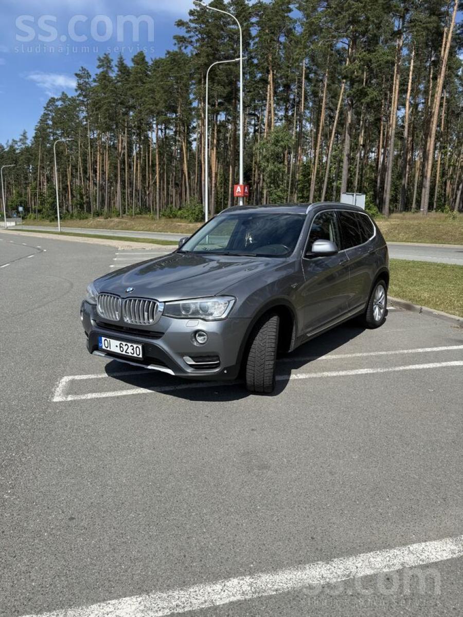 Grey BMW X3 2015 in Riga, with an engine capacity of 3.00 L and mileage of 399 thousand km for 9490 €, photo 12 on AUTOMOTO.COM.LV