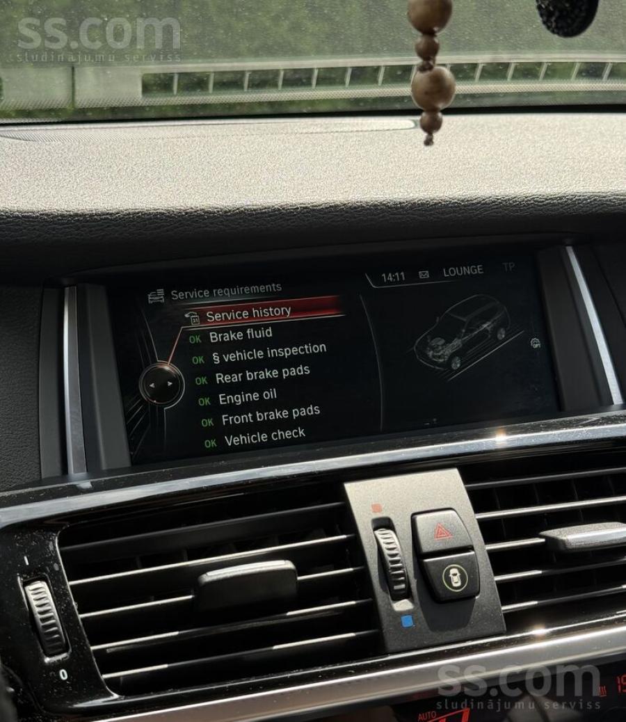 Grey BMW X3 2015 in Riga, with an engine capacity of 3.00 L and mileage of 399 thousand km for 9490 €, photo 18 on AUTOMOTO.COM.LV
