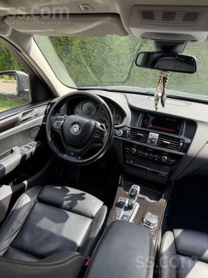 Grey BMW X3 2015 in Riga, with an engine capacity of 3.00 L and mileage of 399 thousand km for 9490 €, photo 20 on AUTOMOTO.COM.LV