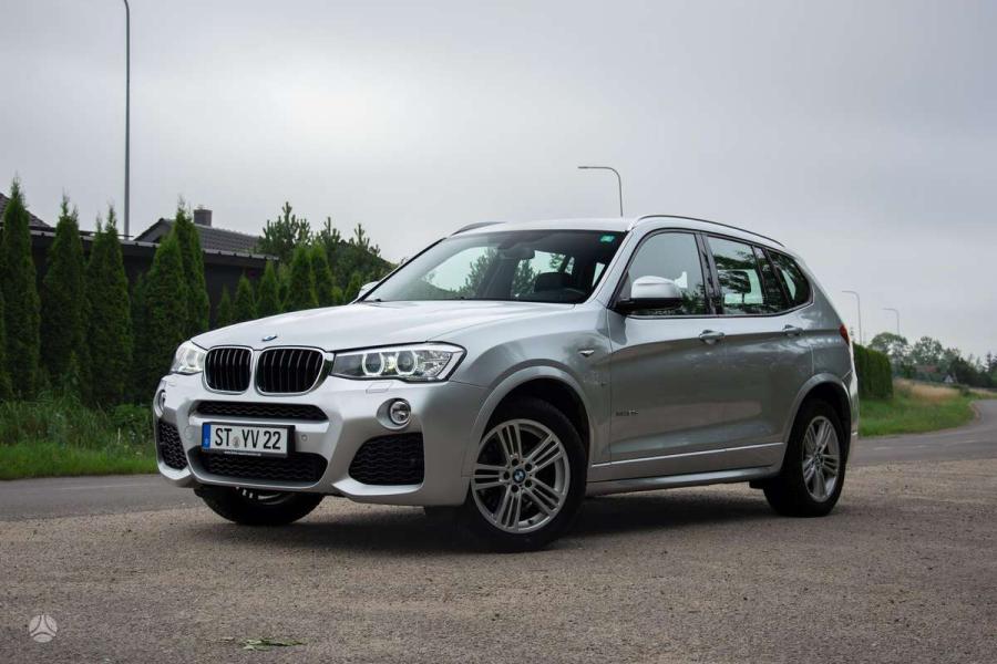 Grey BMW X3 2015 in Elektrenai, with an engine capacity of 2.00 L and mileage of 211 thousand km for 14750 €, photo 3 on AUTOMOTO.COM.LV