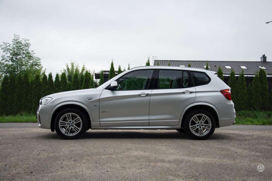 Grey BMW X3 2015 in Elektrenai, with an engine capacity of 2.00 L and mileage of 211 thousand km for 14750 €, photo 4 on AUTOMOTO.COM.LV