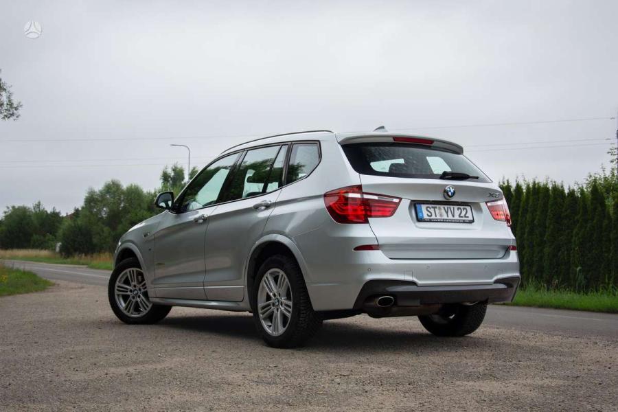 Grey BMW X3 2015 in Elektrenai, with an engine capacity of 2.00 L and mileage of 211 thousand km for 14750 €, photo 5 on AUTOMOTO.COM.LV