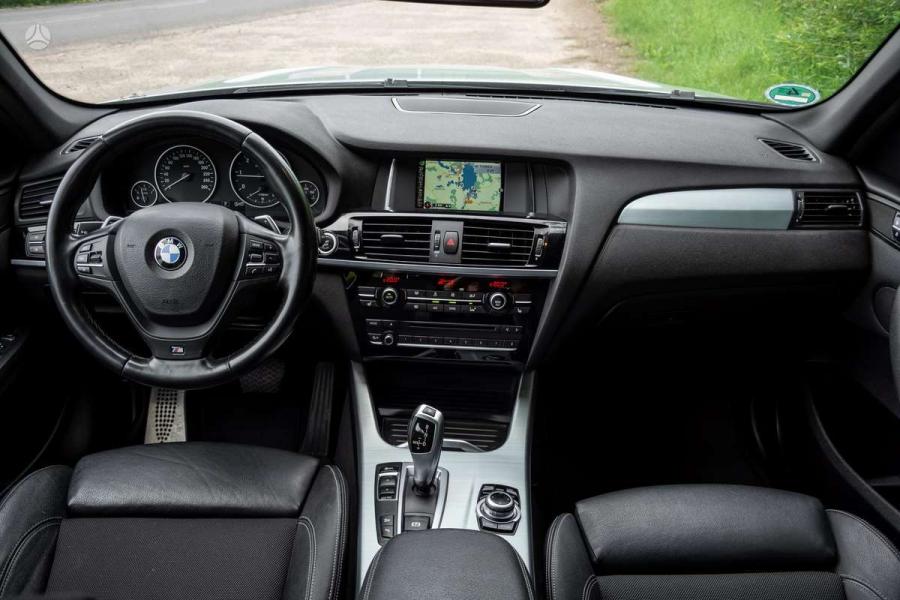 Grey BMW X3 2015 in Elektrenai, with an engine capacity of 2.00 L and mileage of 211 thousand km for 14750 €, photo 11 on AUTOMOTO.COM.LV