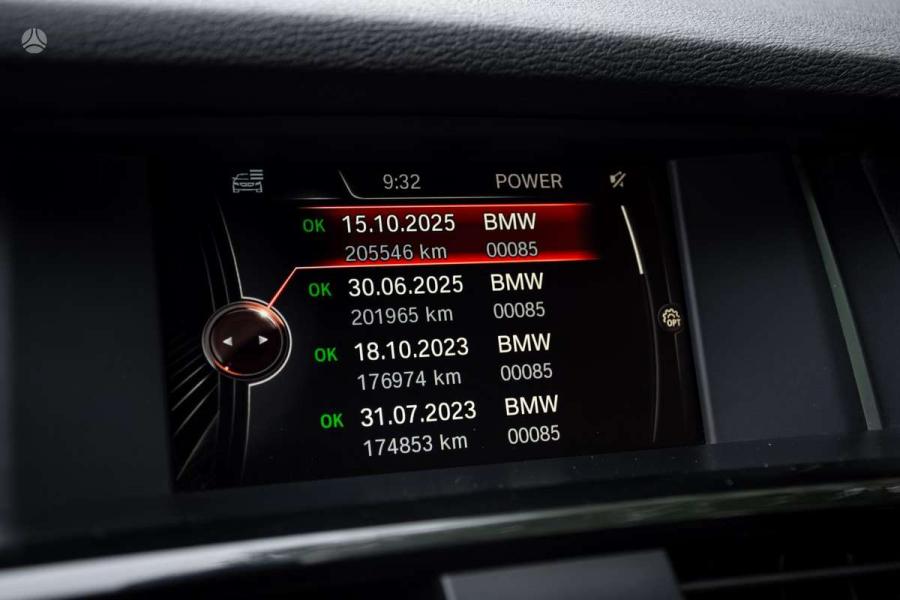 Grey BMW X3 2015 in Elektrenai, with an engine capacity of 2.00 L and mileage of 211 thousand km for 14750 €, photo 24 on AUTOMOTO.COM.LV