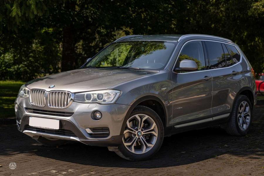 Pelēks BMW X3 2015 Viļņa, ar dzinēja tilpumu 2.00 L un nobraukumu 234 tūkst. km par 13200 €, foto 1 vietnē AUTOMOTO.COM.LV