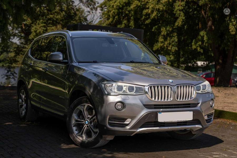 Pelēks BMW X3 2015 Viļņa, ar dzinēja tilpumu 2.00 L un nobraukumu 234 tūkst. km par 13200 €, foto 3 vietnē AUTOMOTO.COM.LV