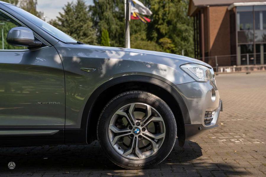 Pelēks BMW X3 2015 Viļņa, ar dzinēja tilpumu 2.00 L un nobraukumu 234 tūkst. km par 13200 €, foto 7 vietnē AUTOMOTO.COM.LV
