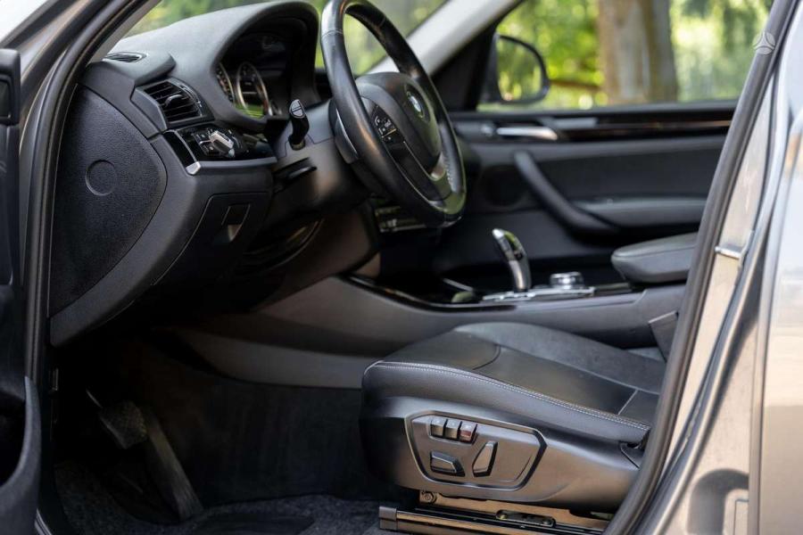 Pelēks BMW X3 2015 Viļņa, ar dzinēja tilpumu 2.00 L un nobraukumu 234 tūkst. km par 13200 €, foto 26 vietnē AUTOMOTO.COM.LV