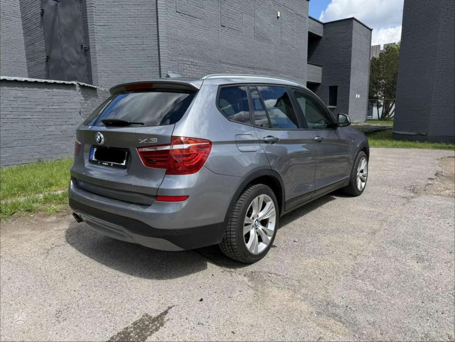 Grey BMW X3 2015 in Kaunas, with an engine capacity of 2.00 L and mileage of 265 thousand km for 9500 €, photo 9 on AUTOMOTO.COM.LV