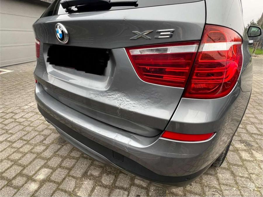Grey BMW X3 2015 in Kaunas, with an engine capacity of 2.00 L and mileage of 265 thousand km for 9500 €, photo 22 on AUTOMOTO.COM.LV