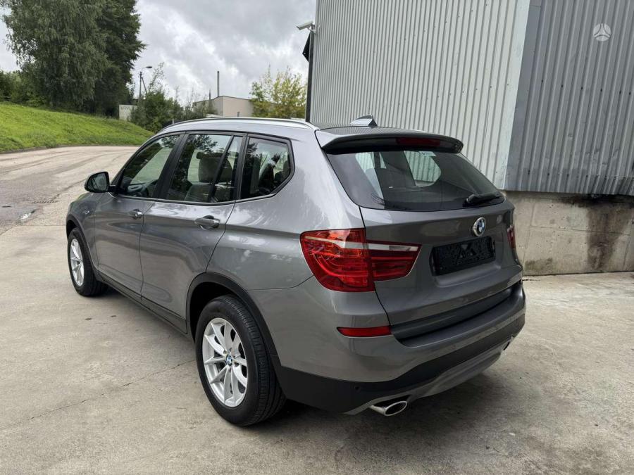 Pelēks BMW X3 2015 Alīta, ar dzinēja tilpumu 2.00 L un nobraukumu 222 tūkst. km par 11950 €, foto 4 vietnē AUTOMOTO.COM.LV