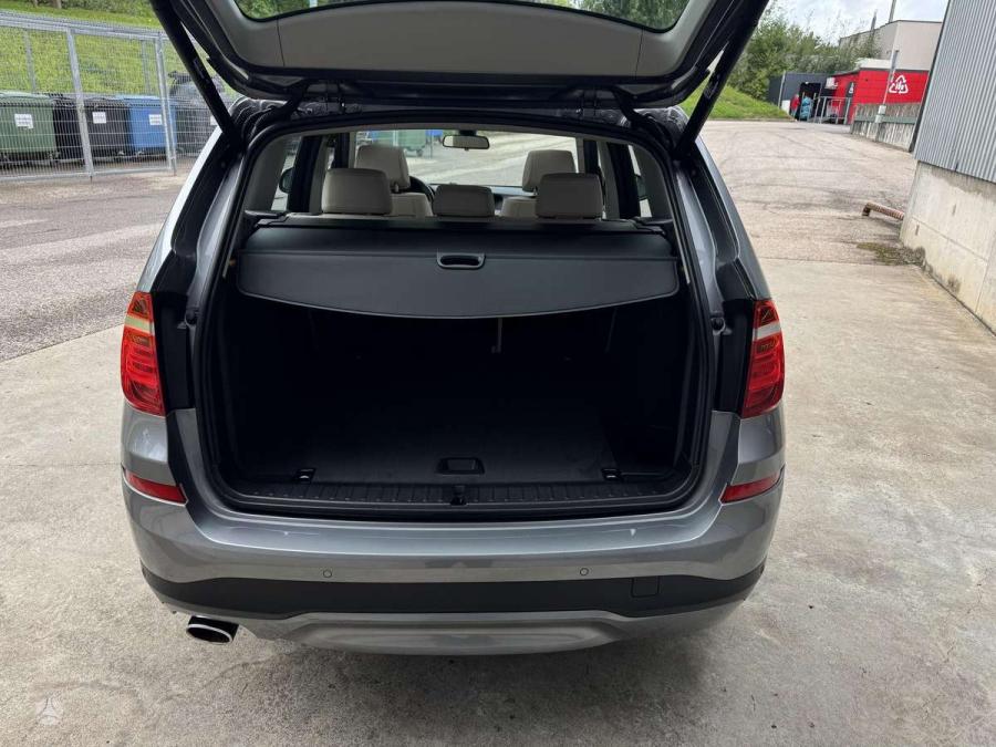 Pelēks BMW X3 2015 Alīta, ar dzinēja tilpumu 2.00 L un nobraukumu 222 tūkst. km par 11950 €, foto 6 vietnē AUTOMOTO.COM.LV