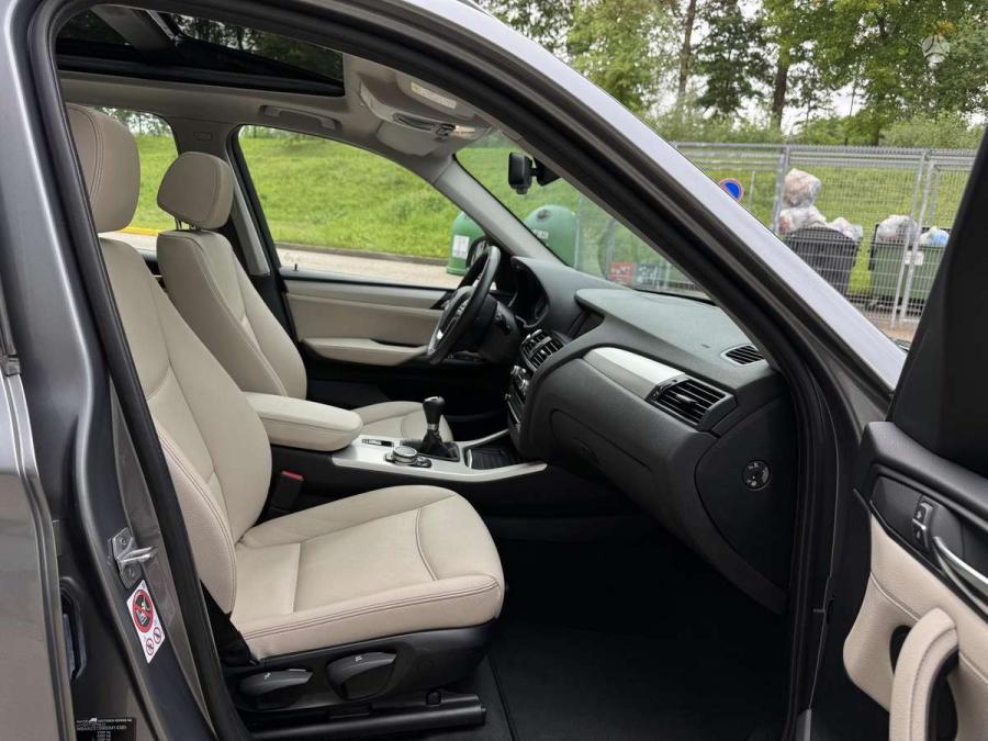 Pelēks BMW X3 2015 Alīta, ar dzinēja tilpumu 2.00 L un nobraukumu 222 tūkst. km par 11950 €, foto 10 vietnē AUTOMOTO.COM.LV