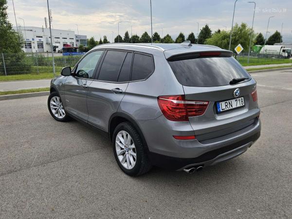 Grey BMW X3 2015 in Klaipeda, with an engine capacity of 2.00 L and mileage of 138 thousand km for 13200 €, photo 7 on AUTOMOTO.COM.LV