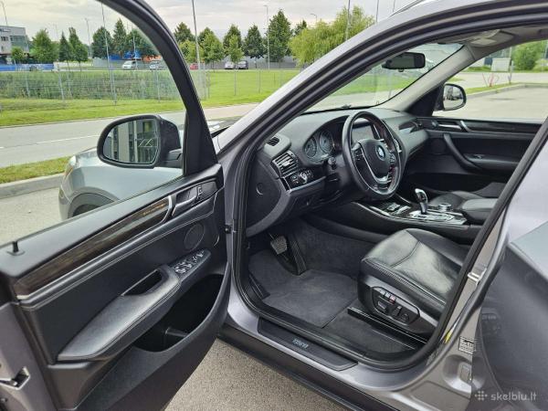 Grey BMW X3 2015 in Klaipeda, with an engine capacity of 2.00 L and mileage of 138 thousand km for 13200 €, photo 8 on AUTOMOTO.COM.LV