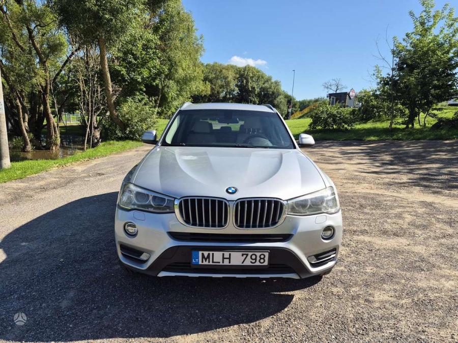 Grey BMW X3 2015 in Vilnius, with an engine capacity of 2.00 L and mileage of 161 thousand km for 10750 €, photo 1 on AUTOMOTO.COM.LV
