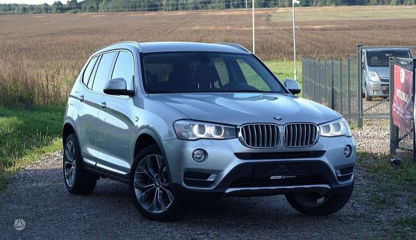 Pelēks BMW X3 2015 Kretinga, ar dzinēja tilpumu 2.00 L un nobraukumu 213 tūkst. km par 12999 €, foto 1 vietnē AUTOMOTO.COM.LV