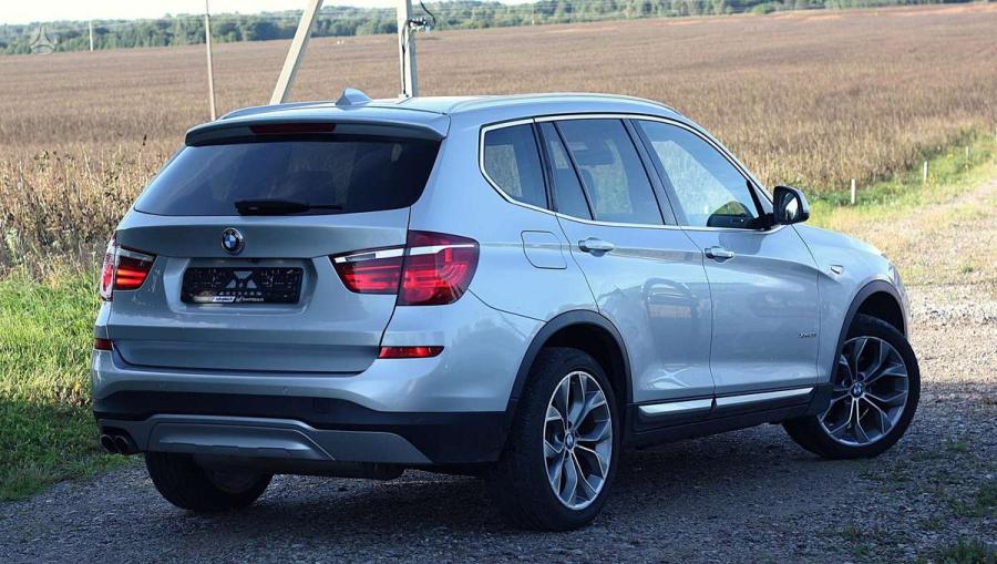 Grey BMW X3 2015 in Kretinga, with an engine capacity of 2.00 L and mileage of 213 thousand km for 12999 €, photo 11 on AUTOMOTO.COM.LV