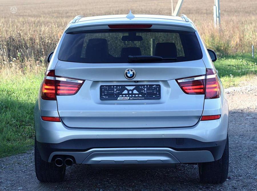 Grey BMW X3 2015 in Kretinga, with an engine capacity of 2.00 L and mileage of 213 thousand km for 12999 €, photo 16 on AUTOMOTO.COM.LV