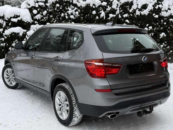 Grey BMW X3 2016 in Jonava, with an engine capacity of 2.00 L and mileage of 266 thousand km for 14650 €, photo 8 on AUTOMOTO.COM.LV