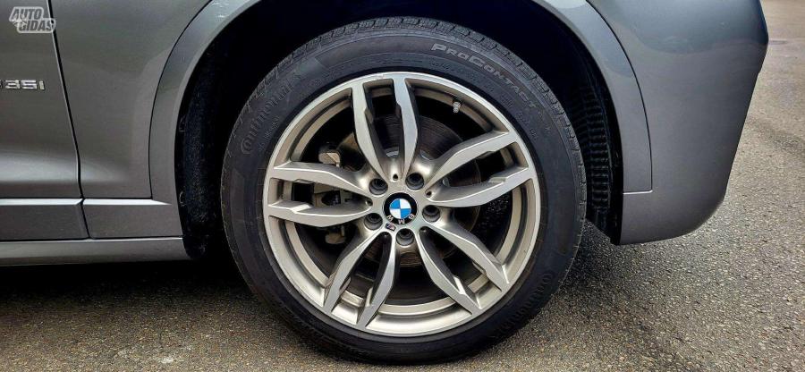 Pelēks BMW X3 2016 Šauļi, ar dzinēja tilpumu 3.00 L un nobraukumu 140 tūkst. km par 14900 €, foto 28 vietnē AUTOMOTO.COM.LV