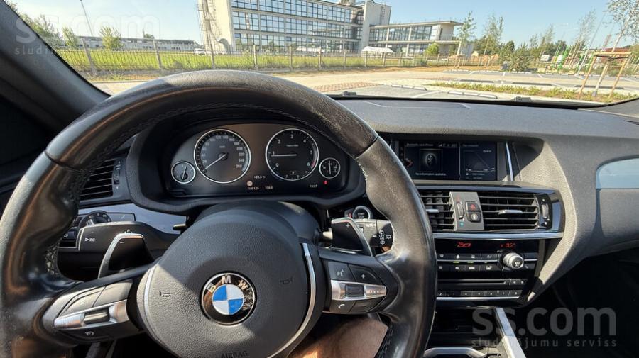 Grey BMW X3 2016 in Riga, with an engine capacity of 2.00 L and mileage of 106 thousand km for 18500 €, photo 13 on AUTOMOTO.COM.LV