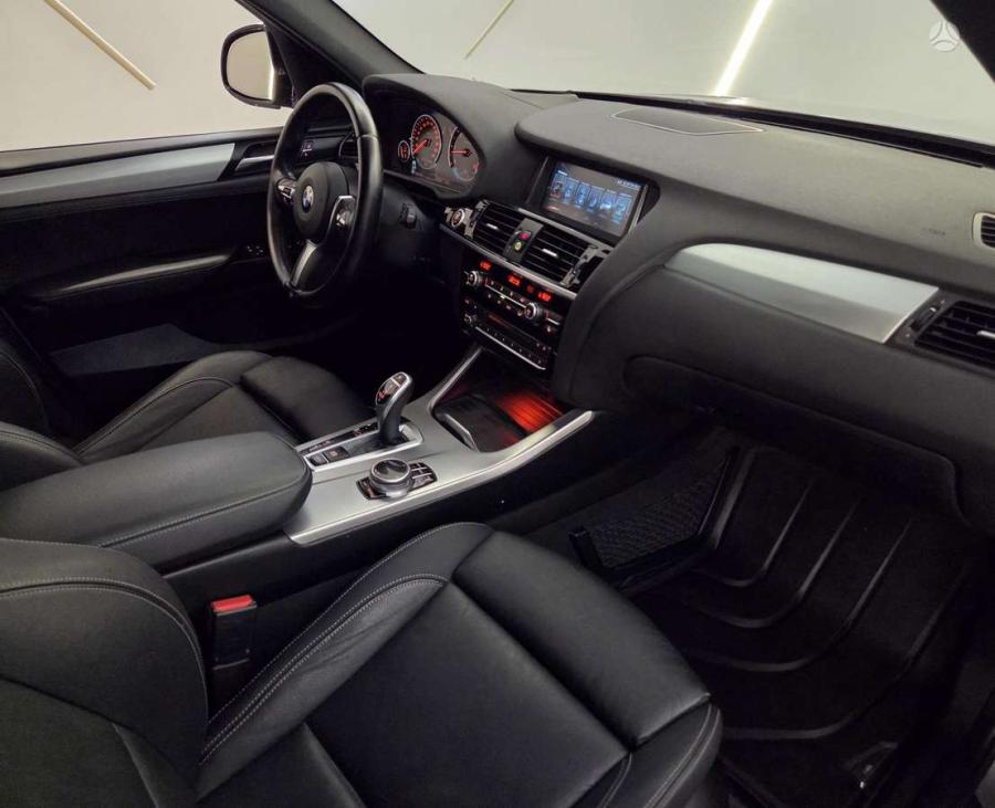 Pelēks BMW X3 2016 Marijampole, ar dzinēja tilpumu 2.99 L un nobraukumu 272 tūkst. km par 16450 €, foto 23 vietnē AUTOMOTO.COM.LV
