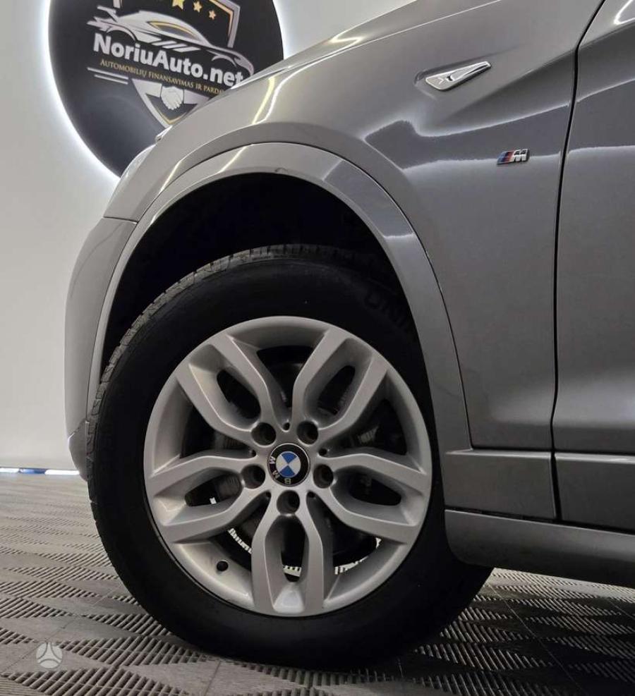 Pelēks BMW X3 2016 Marijampole, ar dzinēja tilpumu 2.99 L un nobraukumu 272 tūkst. km par 16450 €, foto 35 vietnē AUTOMOTO.COM.LV