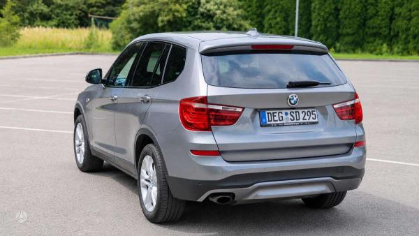 Grey BMW X3 2016 in Elektrenai, with an engine capacity of 2.00 L and mileage of 189 thousand km for 15800 €, photo 4 on AUTOMOTO.COM.LV