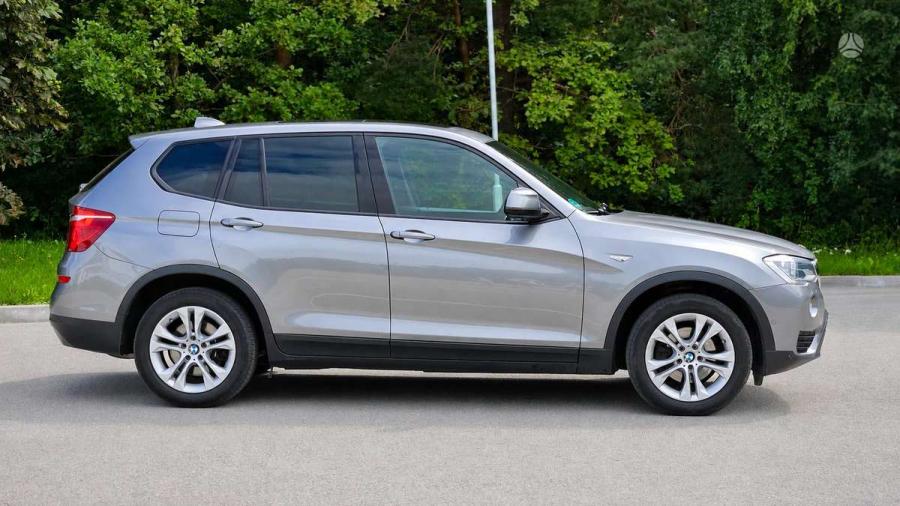 Grey BMW X3 2016 in Elektrenai, with an engine capacity of 2.00 L and mileage of 189 thousand km for 15800 €, photo 10 on AUTOMOTO.COM.LV