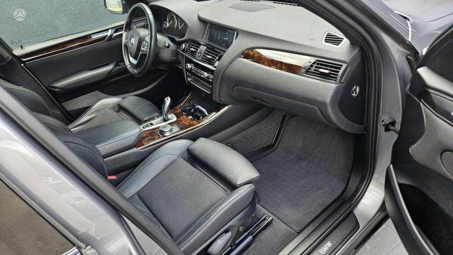 Grey BMW X3 2016 in Elektrenai, with an engine capacity of 2.00 L and mileage of 189 thousand km for 15800 €, photo 16 on AUTOMOTO.COM.LV