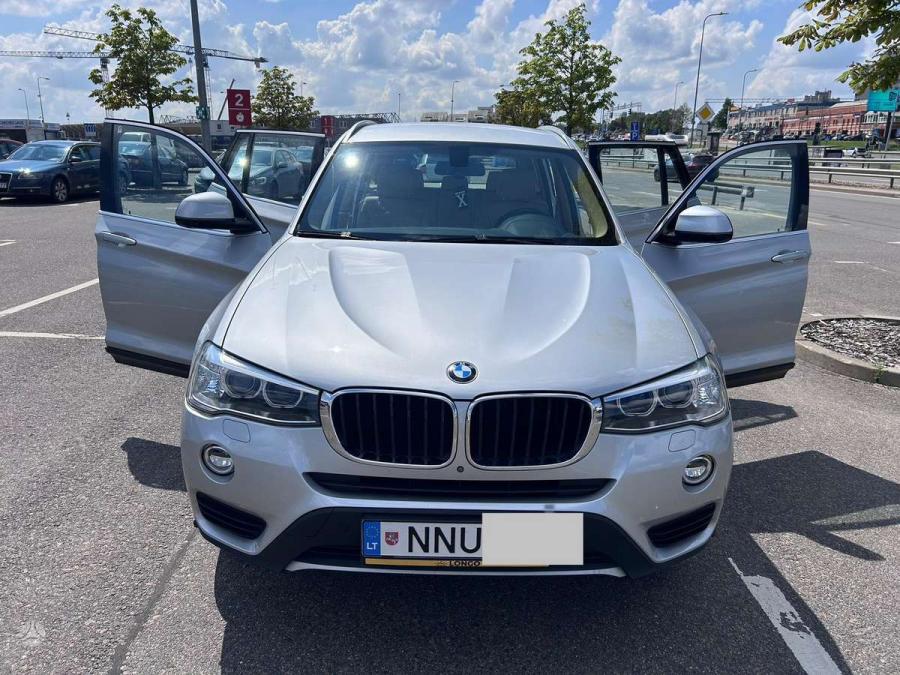 Pelēks BMW X3 2016 Viļņa, ar dzinēja tilpumu 2.00 L un nobraukumu 197 tūkst. km par 14300 €, foto 3 vietnē AUTOMOTO.COM.LV