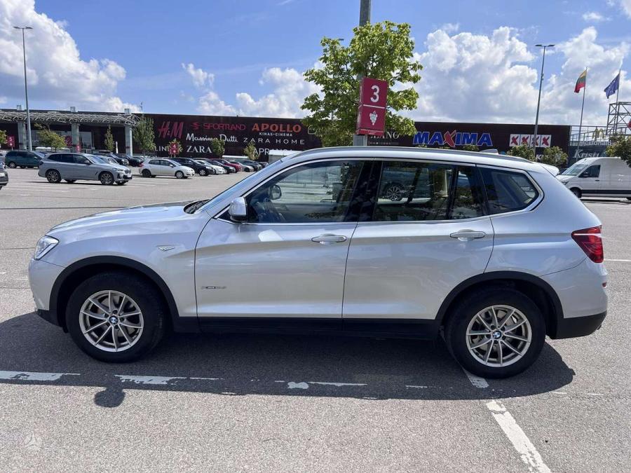Pelēks BMW X3 2016 Viļņa, ar dzinēja tilpumu 2.00 L un nobraukumu 197 tūkst. km par 14300 €, foto 5 vietnē AUTOMOTO.COM.LV