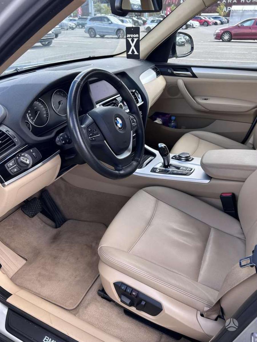 Pelēks BMW X3 2016 Viļņa, ar dzinēja tilpumu 2.00 L un nobraukumu 197 tūkst. km par 14300 €, foto 24 vietnē AUTOMOTO.COM.LV
