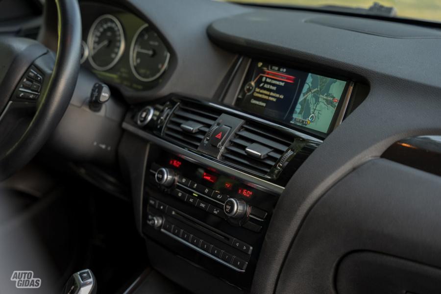 Grey BMW X3 2016 in Vilnius, with an engine capacity of 2.00 L and mileage of 231 thousand km for 13290 €, photo 17 on AUTOMOTO.COM.LV