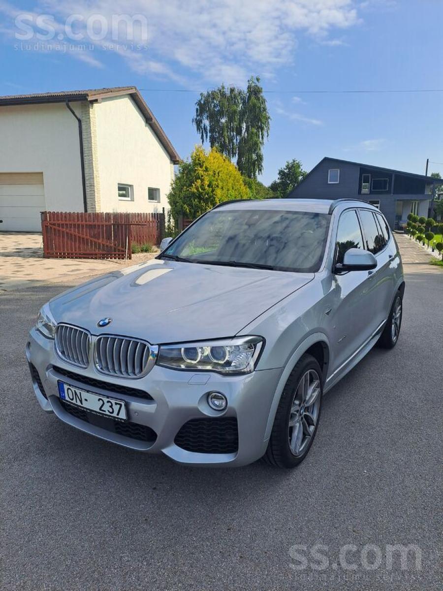 Grey BMW X3 2016 in Tukums, with an engine capacity of 3.00 L and mileage of 238 thousand km for 14900 €, photo 1 on AUTOMOTO.COM.LV